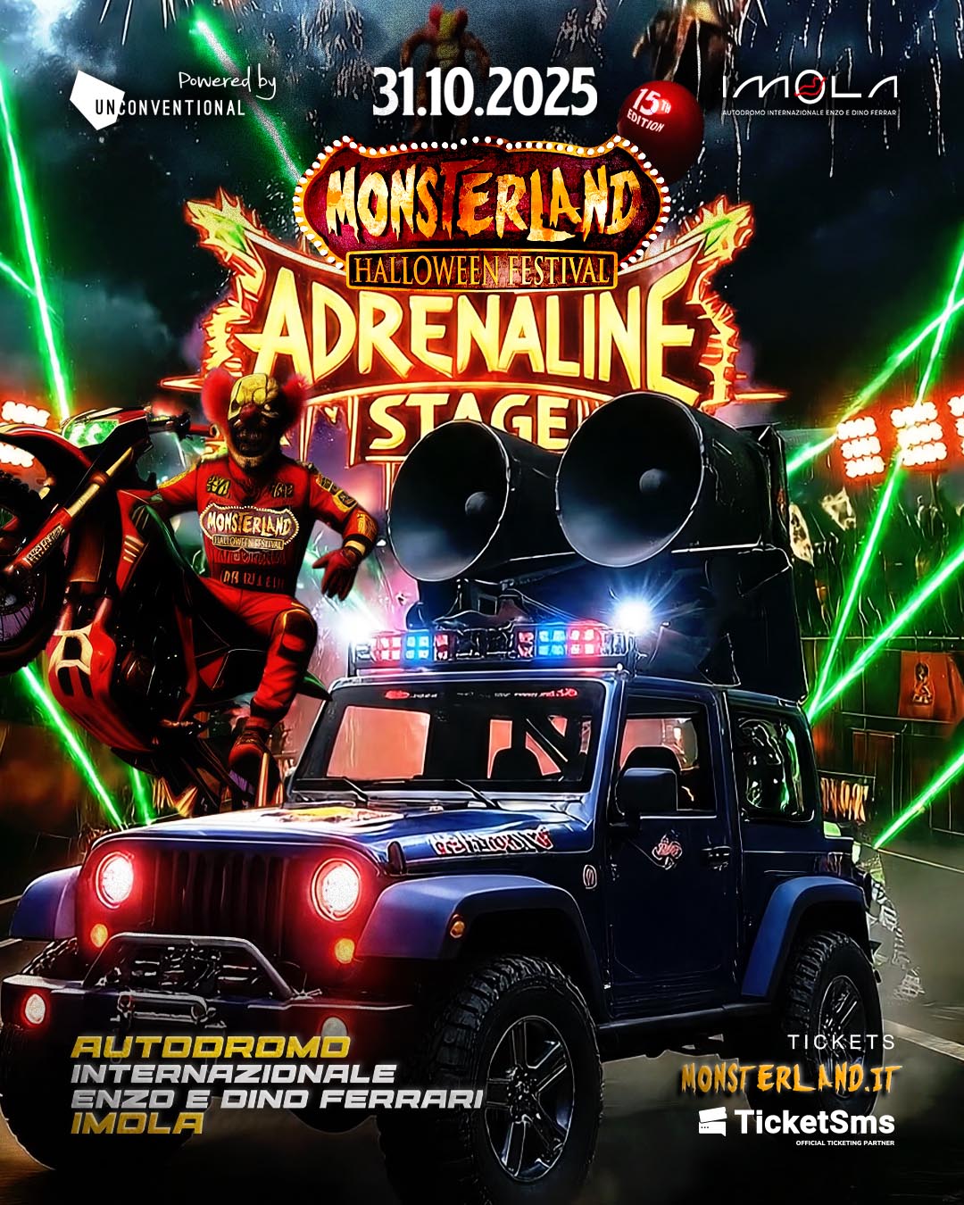 Monsterland Halloween Festival 31/10/2025 Autodromo di Imola